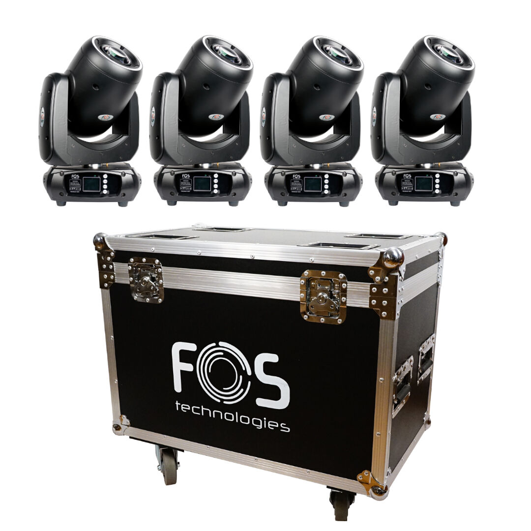 FOS Smart BSW Tourset - 4 x BSW Moving Head mit Case | HotSound-Store