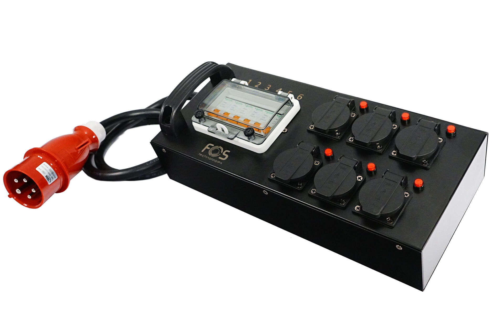 FOS FPB-025 32A CEE zu Schuko Strom-Verteiler | HotSound-Store