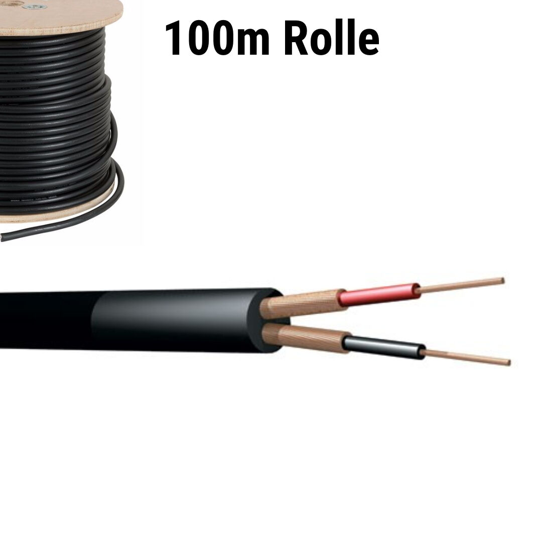 PD Connex DMX Kabel HQ 4mm Black 100m Rolle | HotSound-Store